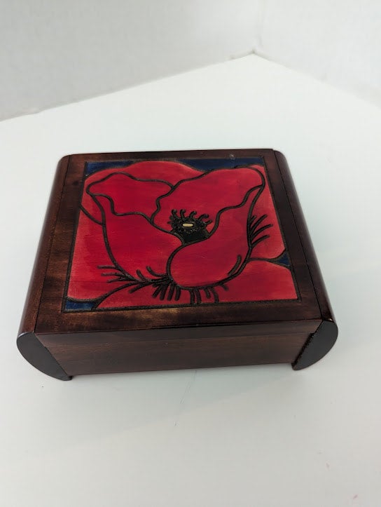 Big Poppy Keepsake Box (Secret) | global inspirations, llc